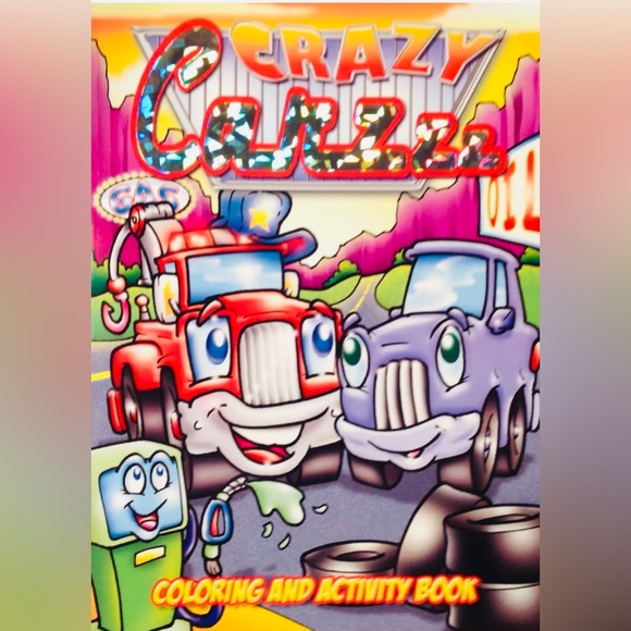 Disney | Toys | Disney Crazy Carzzz Cars Coloring Activity Book Games ...